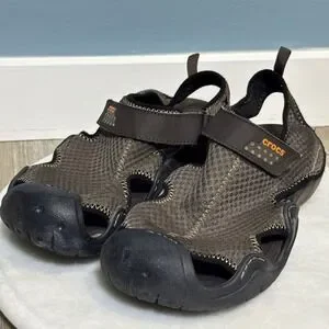 CROCS | Shoes | Crocs Swiftwater Mesh Sandals Mens Brown Sport Water ...